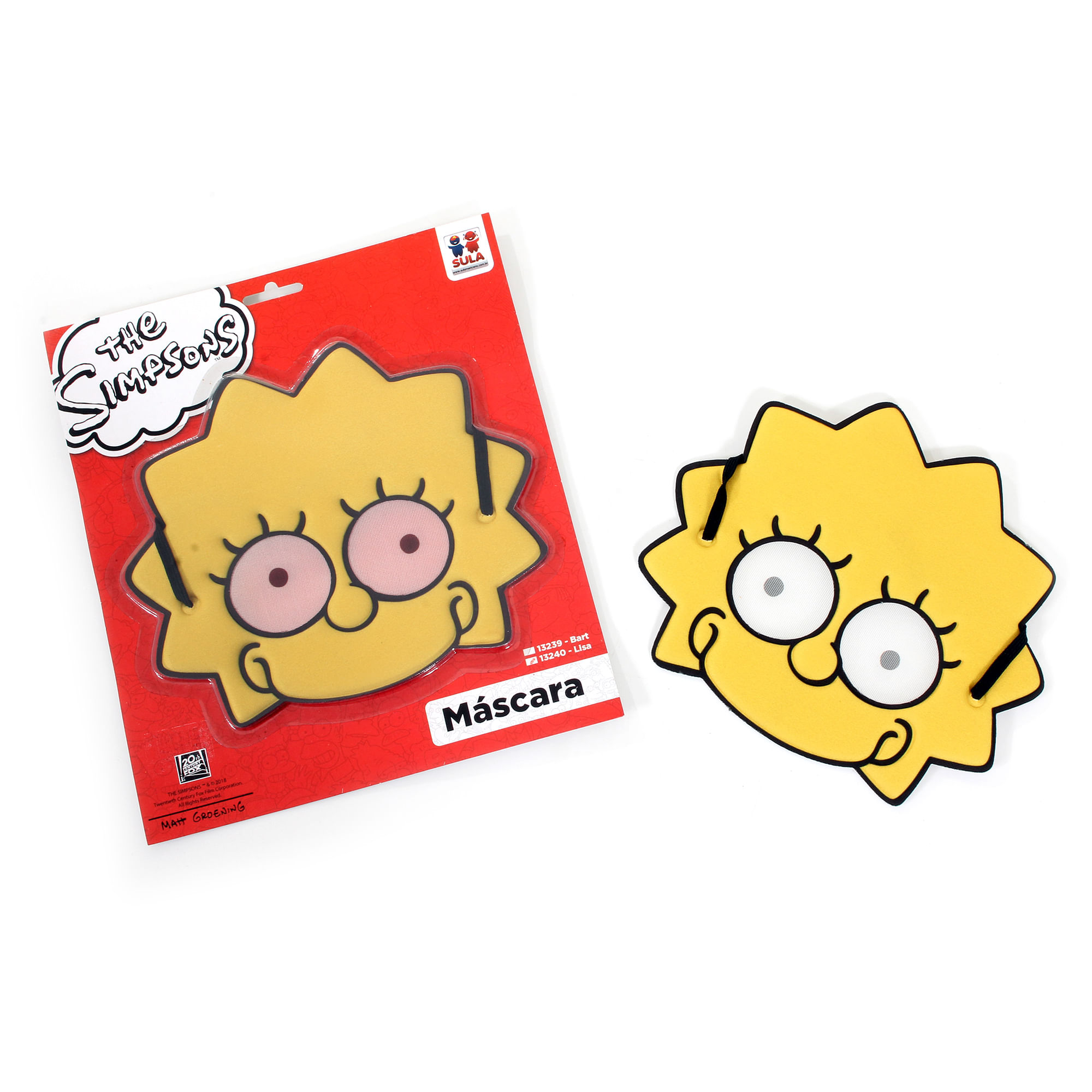 Máscara Lisa - Os Simpsons - Original | Abrakadabra